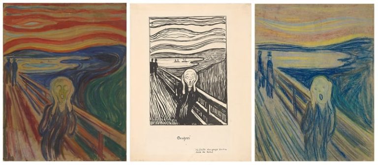 Edvard Munch The Scream: 3 Versions, Cardboard Medium & Its Mysterious ...